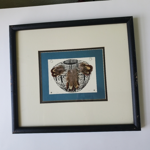 Art | Mari Roses Native American Artifacts Framed And Matted Native Art ...